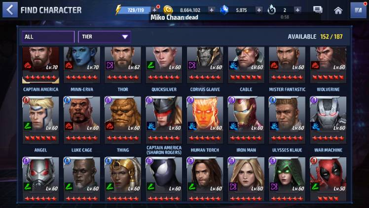 VIP 0 GAMING - MARVEL Future Fight
