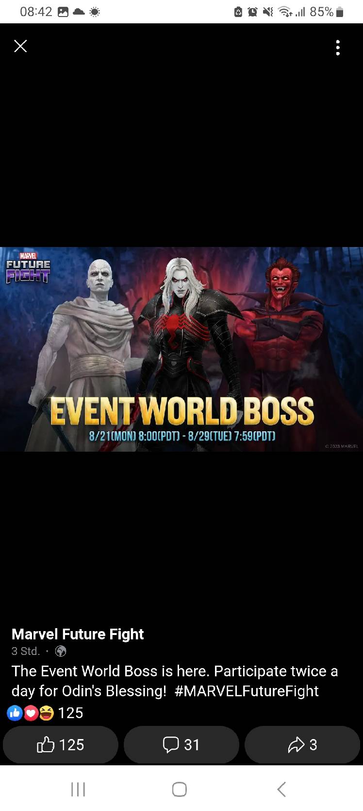 Where is the World Boss Event? - MARVEL Future Fight