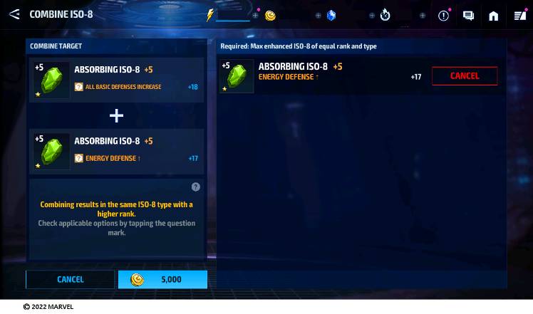 ISO-8 Guide - MARVEL Future Fight