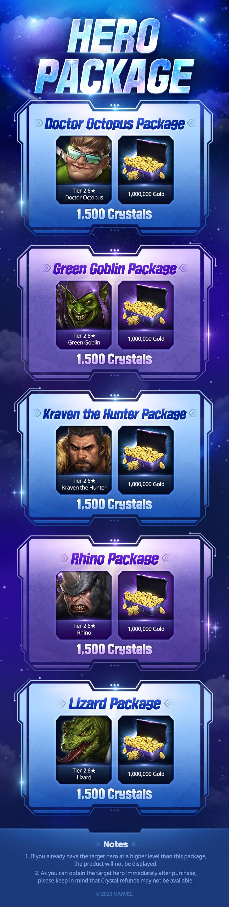 Hero Package - MARVEL Future Fight
