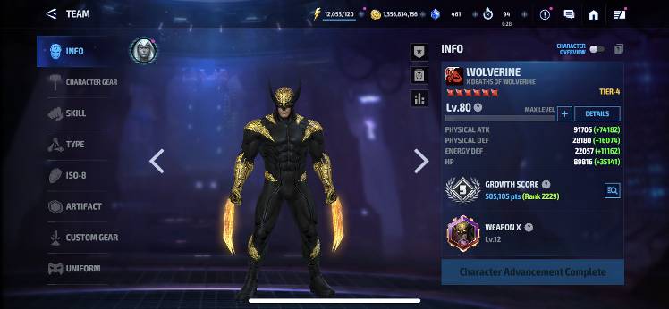 My wolverine build - MARVEL Future Fight