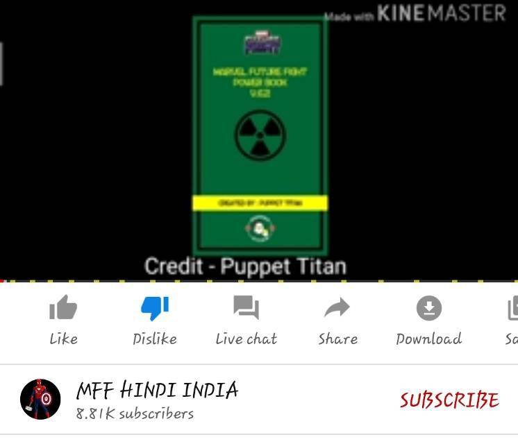 Puppet Titan post he copied it and made content - MARVEL Future Fight