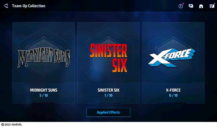 Team-Up Collection Guide - MARVEL Future Fight