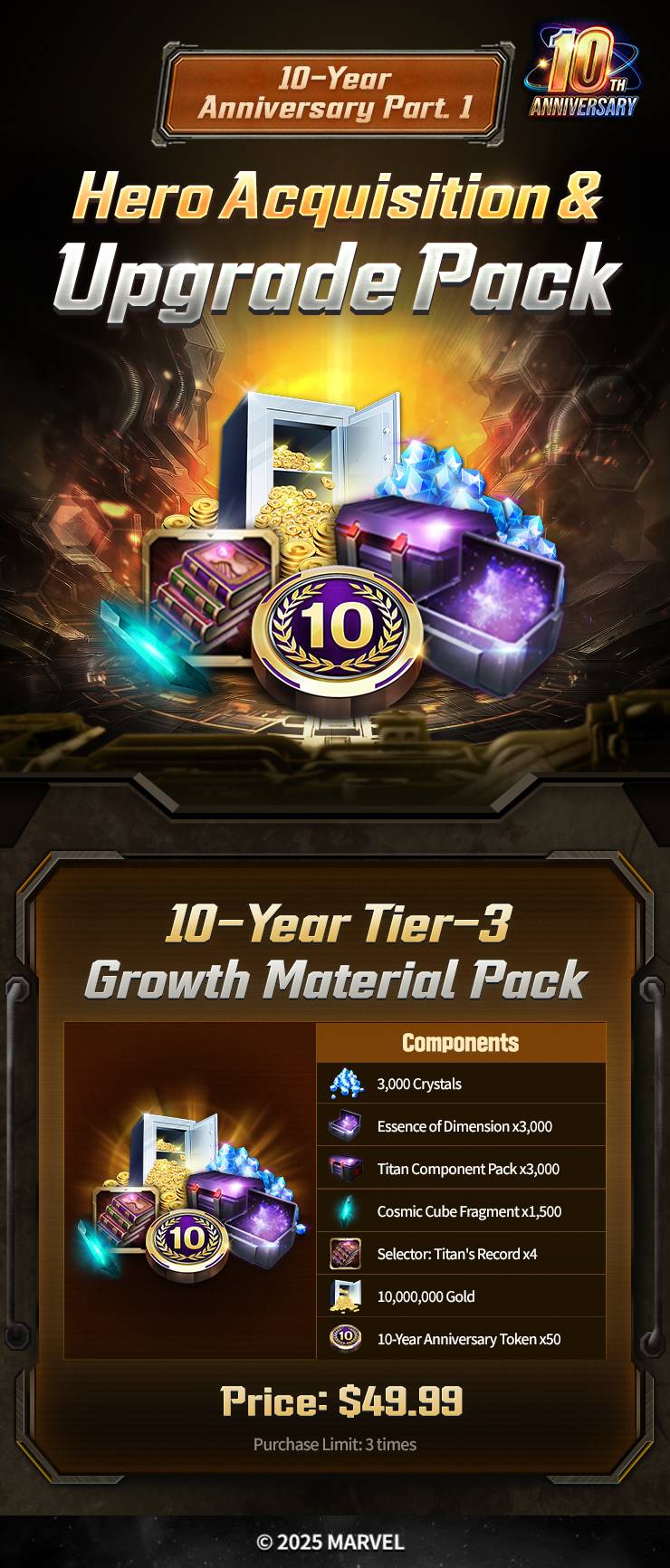 10-Year Anniversary Part. 1 Hero Acquisition & Upgrade Pack - MARVEL ...