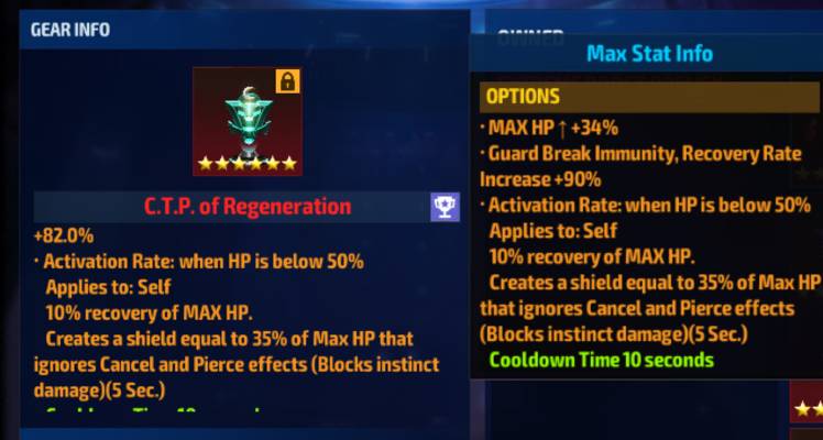 Regen shield and DDE/BP shield - MARVEL Future Fight