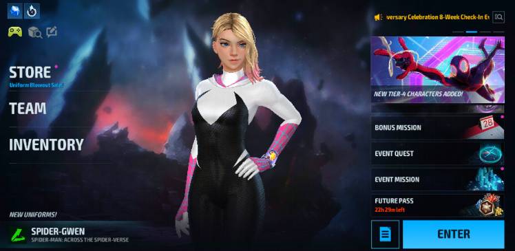 希望Gwen可以長駐主畫面，不要換走 - MARVEL Future Fight [TW]