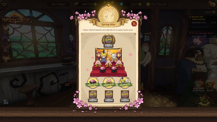 Completed Spring Altar - The Seven Deadly Sins: Grand Cross