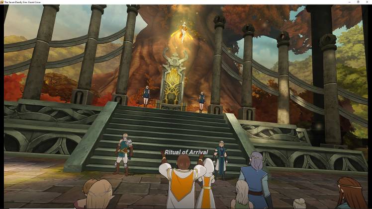 Ritual of Arrival Freya descends from the heavens - The Seven Deadly ...