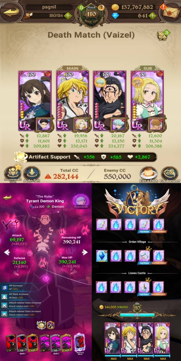DEMON KING TEAM STRATEGY (PVP/PVE) - The Seven Deadly Sins: Grand Cross