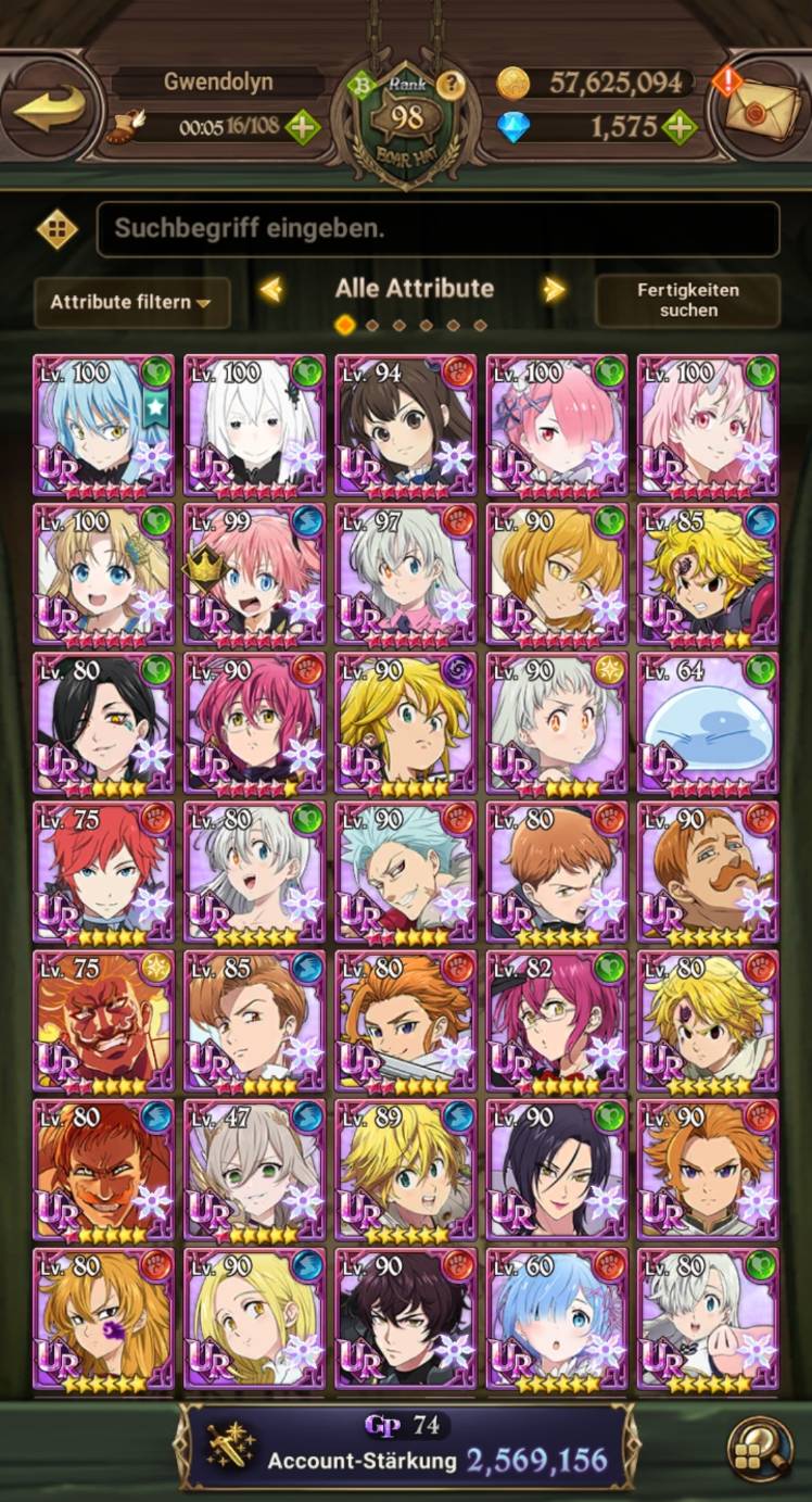 [Global/DE] Semi active player looking for a social guild - The Seven Deadly Sins: Grand Cross