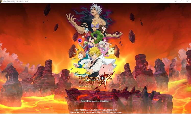 El launcher de pc no carga - The Seven Deadly Sins: Grand Cross