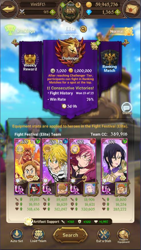 Boring PVP. - The Seven Deadly Sins: Grand Cross