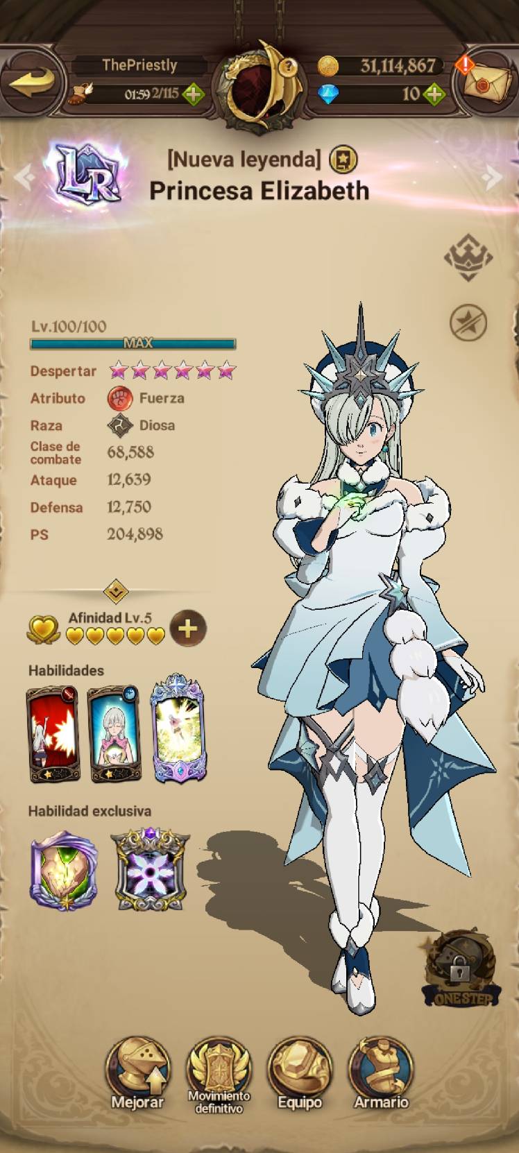 Elizabeth LR - The Seven Deadly Sins: Grand Cross