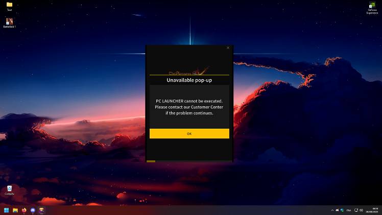 Can't launch the launcher - The Seven Deadly Sins: Grand Cross