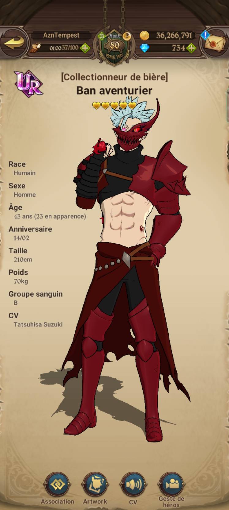 Ban (final boss skin) - The Seven Deadly Sins: Grand Cross