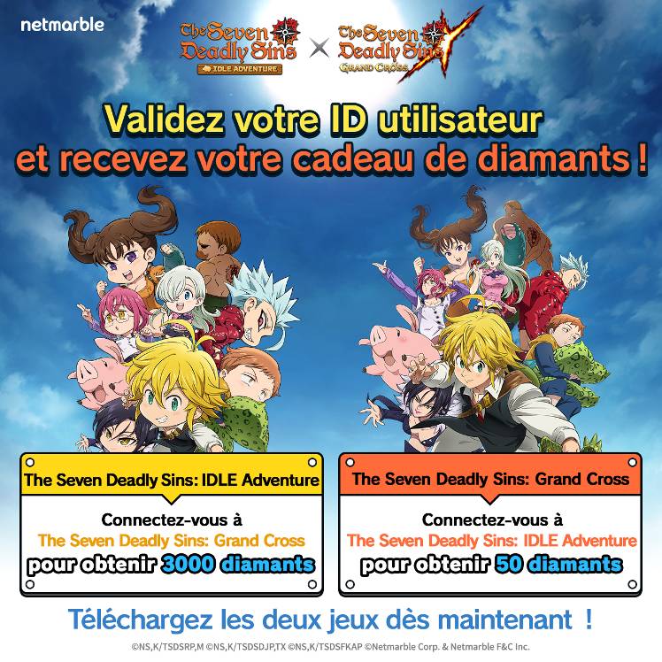 [Événement] Célébration du lancement de 7DS IDLE (maj le 10/09 à 7h57 ...