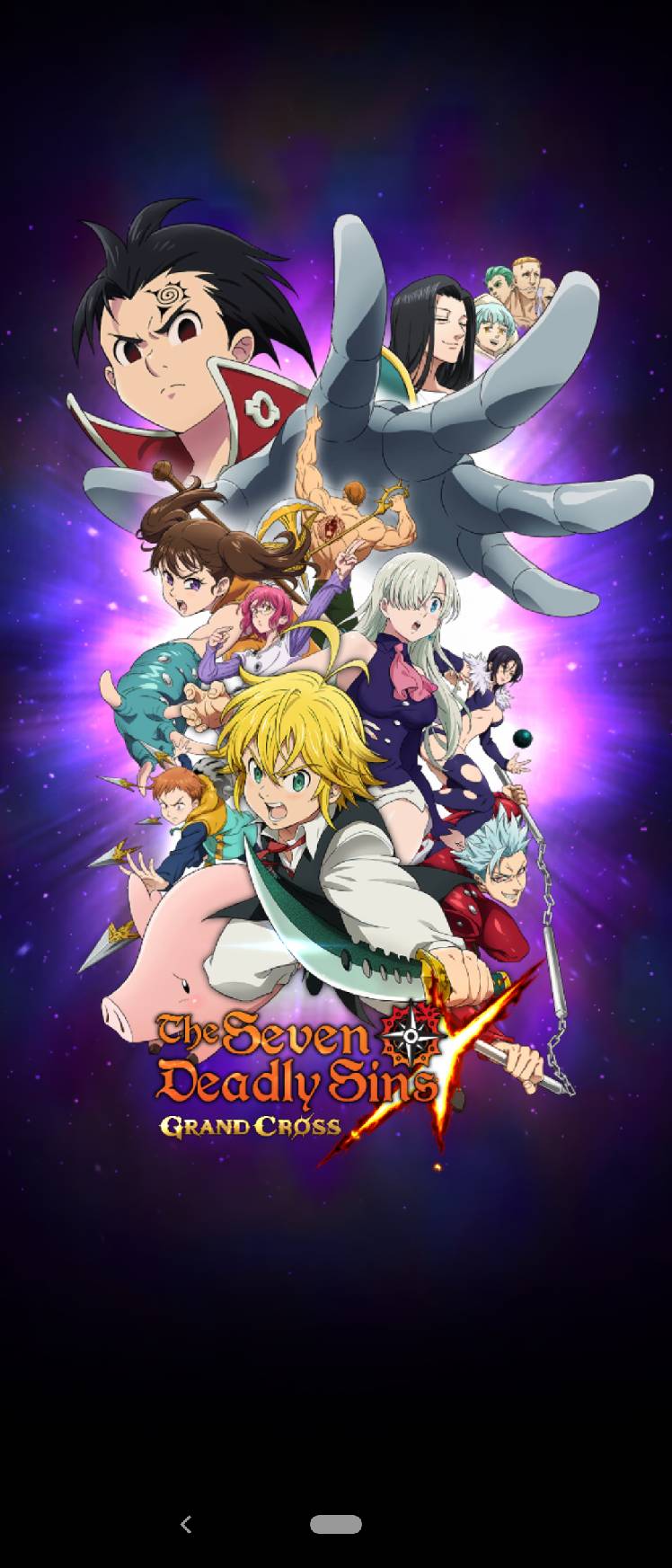 Inicio del juego - The Seven Deadly Sins: Grand Cross