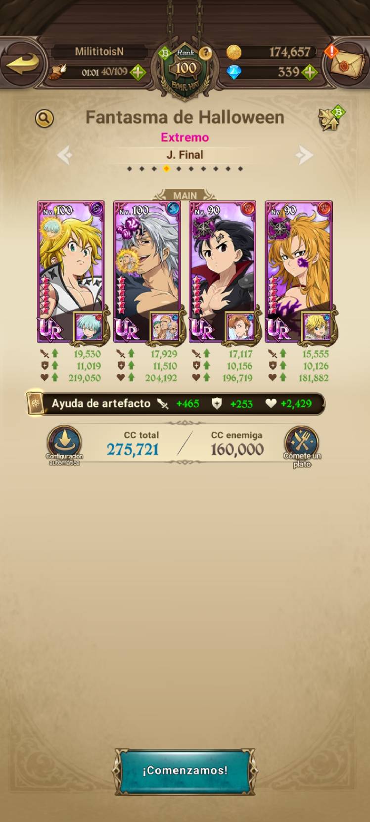 DEMONIOS DE EVENTO HALLOWEEN - The Seven Deadly Sins: Grand Cross
