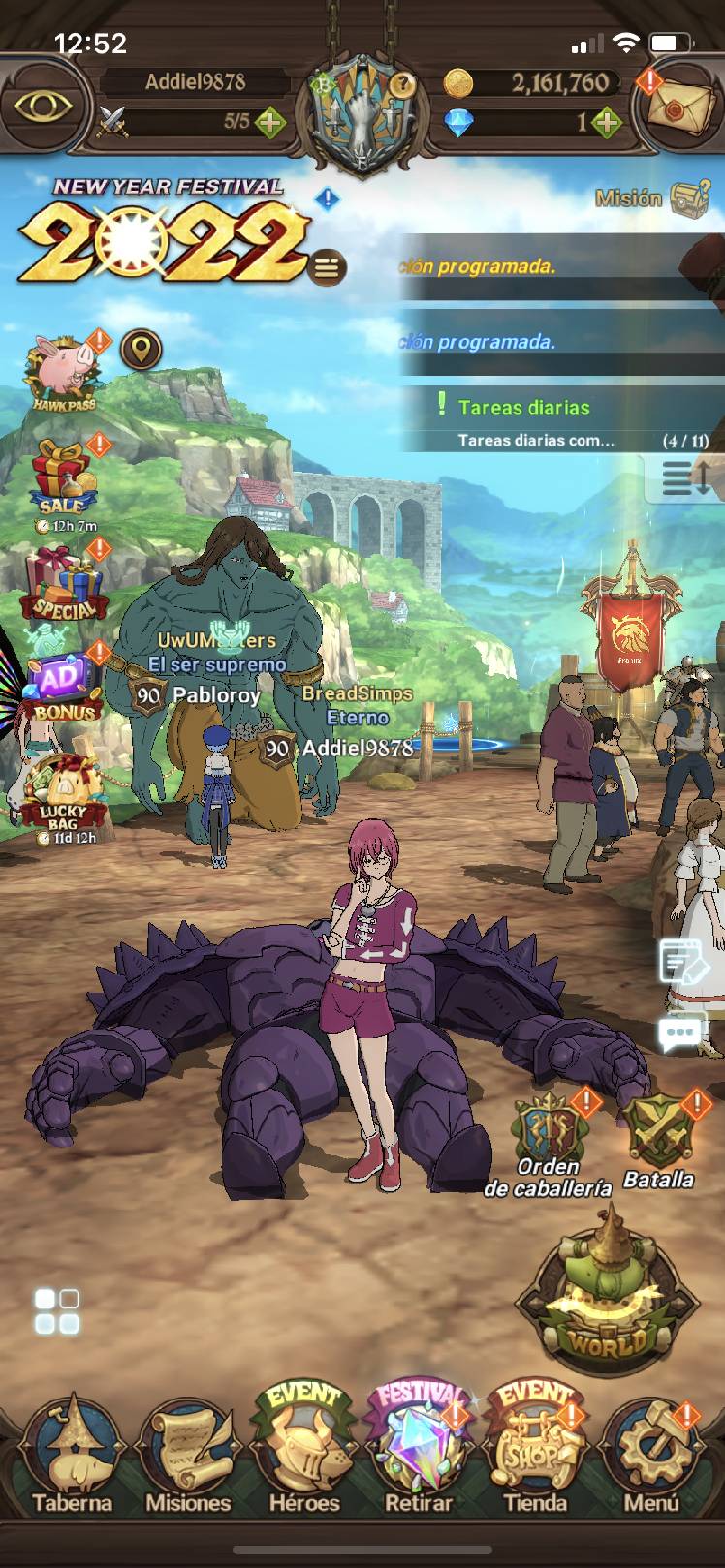 Gowther armor is sleep - The Seven Deadly Sins: Grand Cross