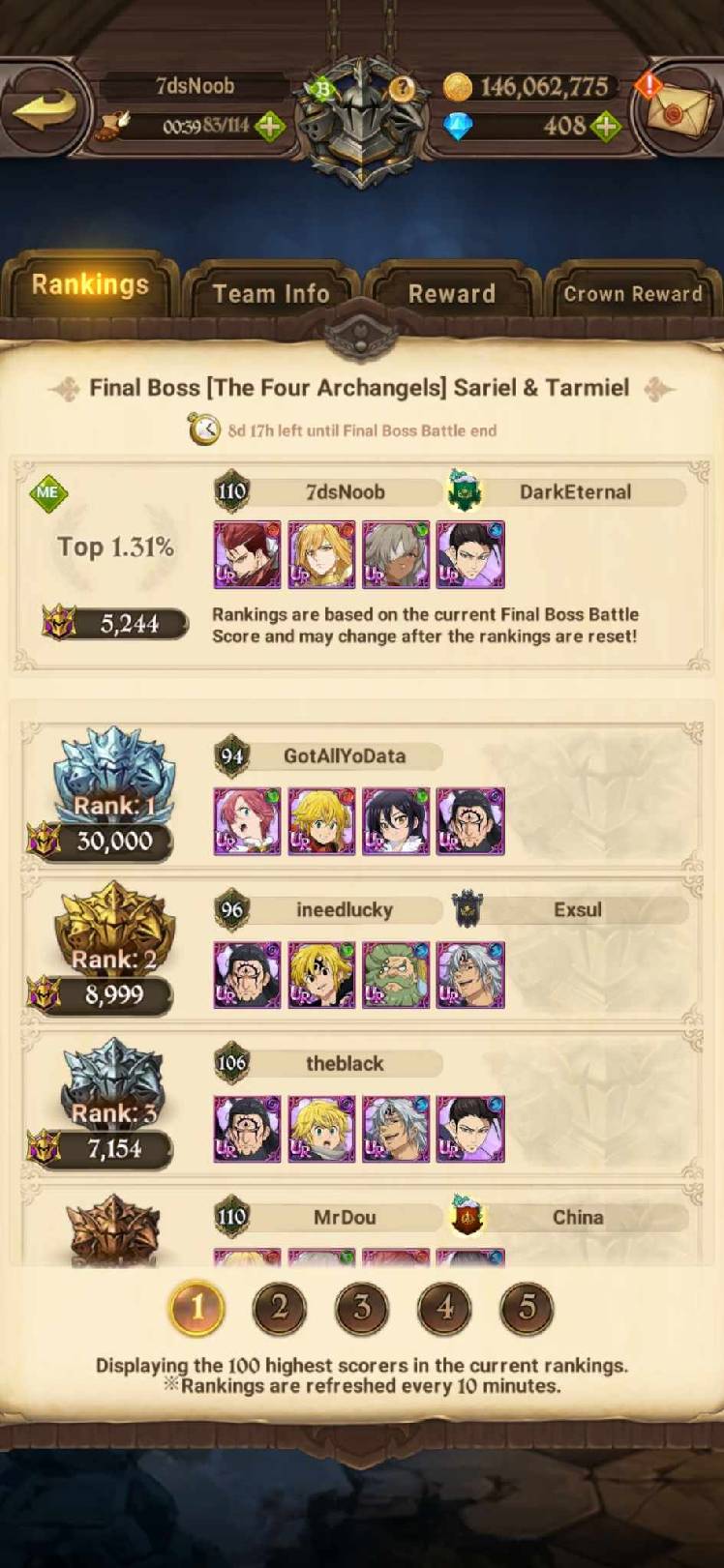 how to beat final boss sariel and tarmiel - The Seven Deadly Sins ...