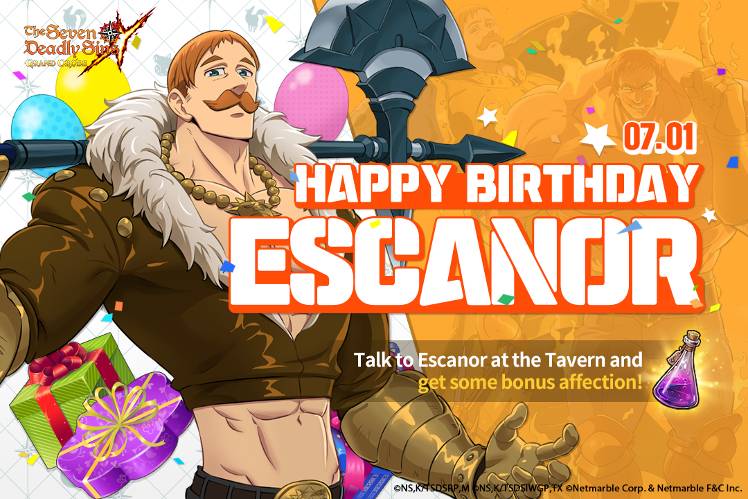 Happy Birthday, Escanor ! - The Seven Deadly Sins: Grand Cross