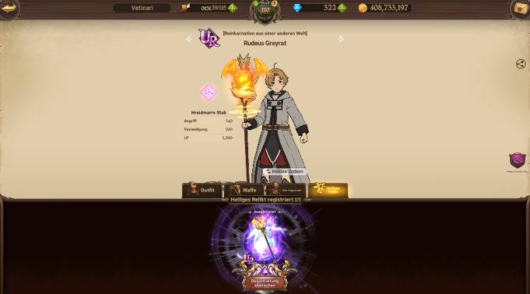 Rudeus Holy Relic - The Seven Deadly Sins: Grand Cross