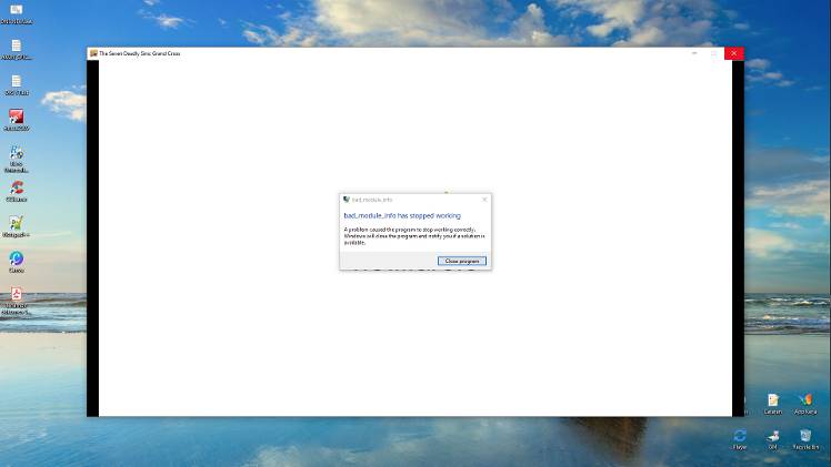 PC Launcher Not Responding - The Seven Deadly Sins: Grand Cross