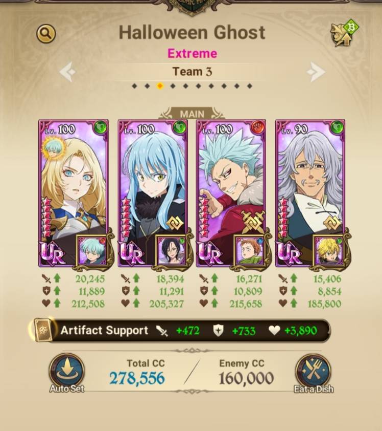 Strategy For Halloween Bosses - The Seven Deadly Sins: Grand Cross