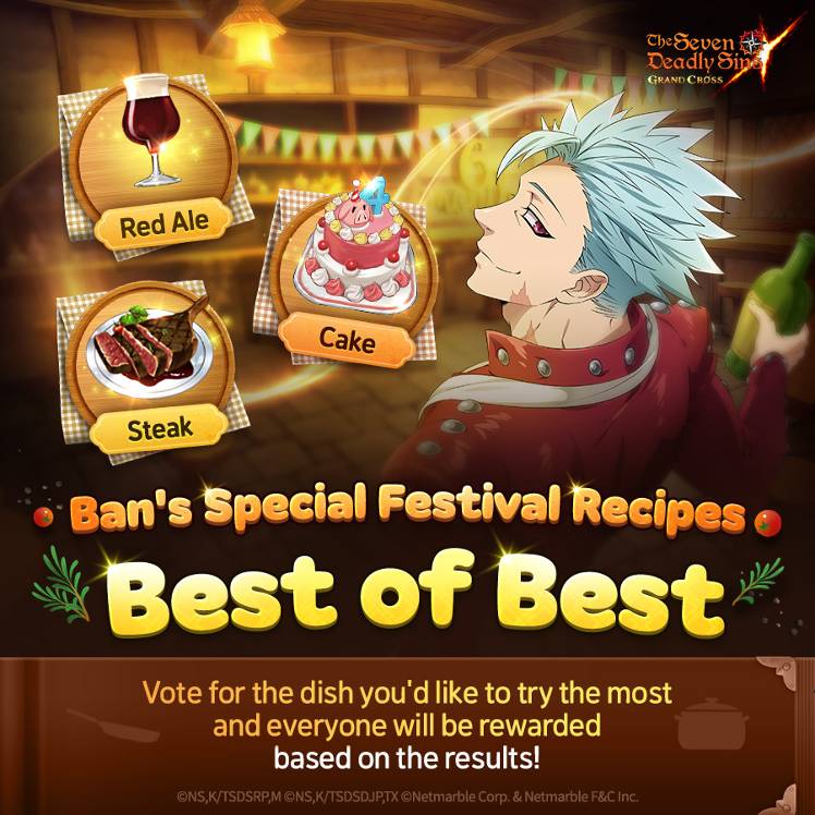 [Event] Ban’s Special Festival Recipes (Rewarded) - The Seven Deadly ...