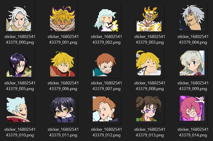 April Fools stickers (with download link) - The Seven Deadly Sins ...