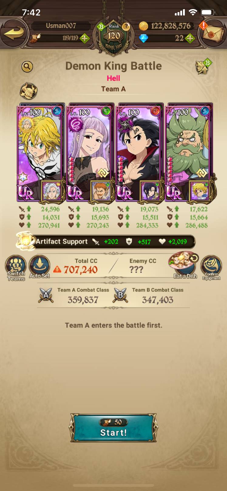 Purgatory Demon king Ext and Hell strategies and teams - The Seven ...