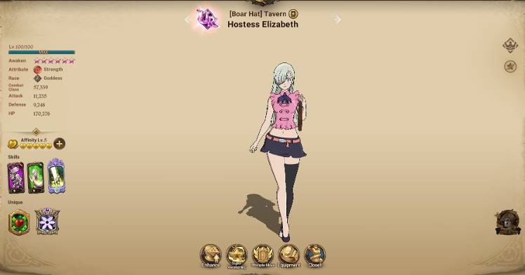 [Boar Hat] Hostess Elizabeth - The Seven Deadly Sins: Grand Cross