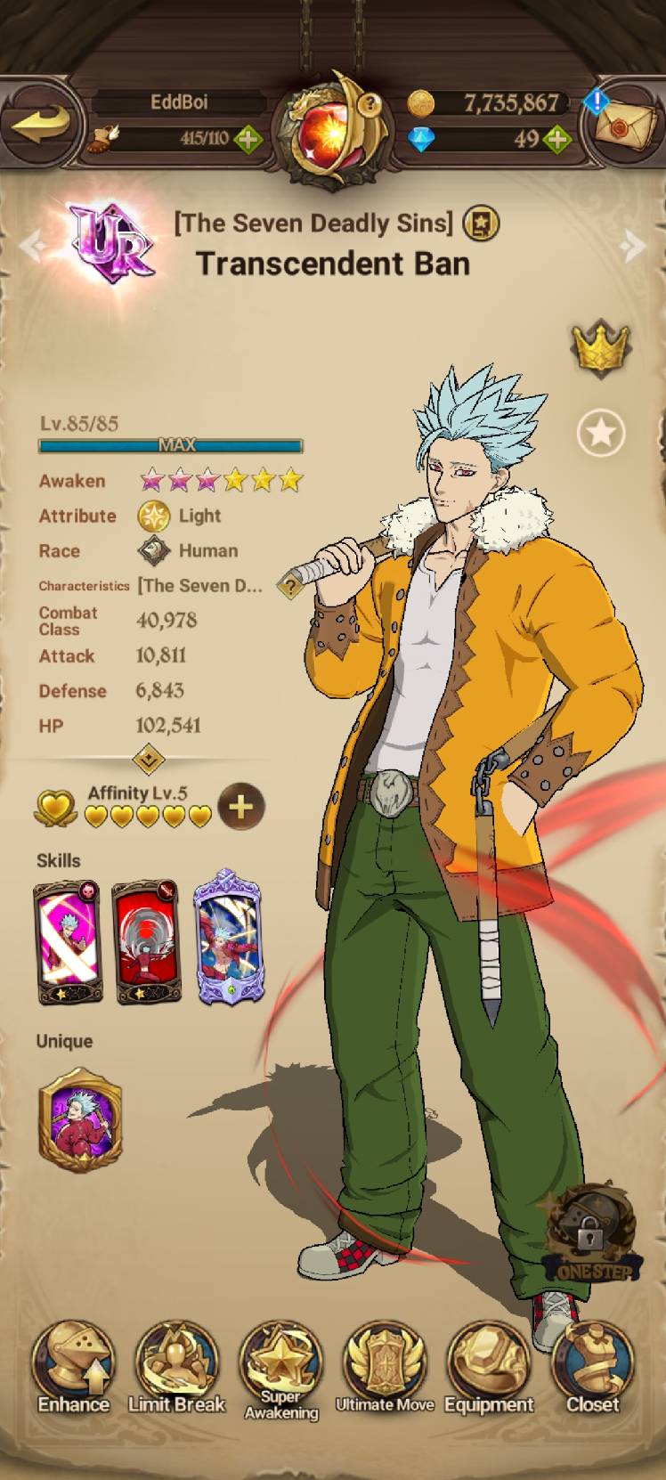 Ban The Man!! - The Seven Deadly Sins: Grand Cross
