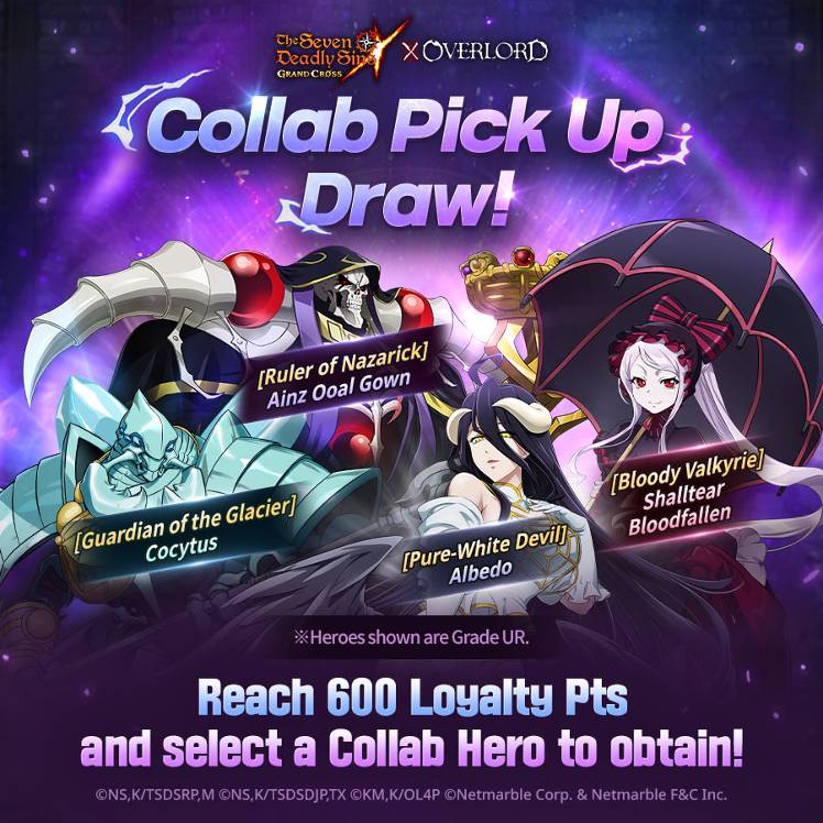 [Evento] Sorteios da Colab 7DS x OVERLORD - The Seven Deadly Sins ...