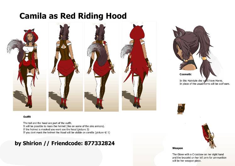 Camilla as Red Riding Hood - The Seven Deadly Sins: Grand Cross