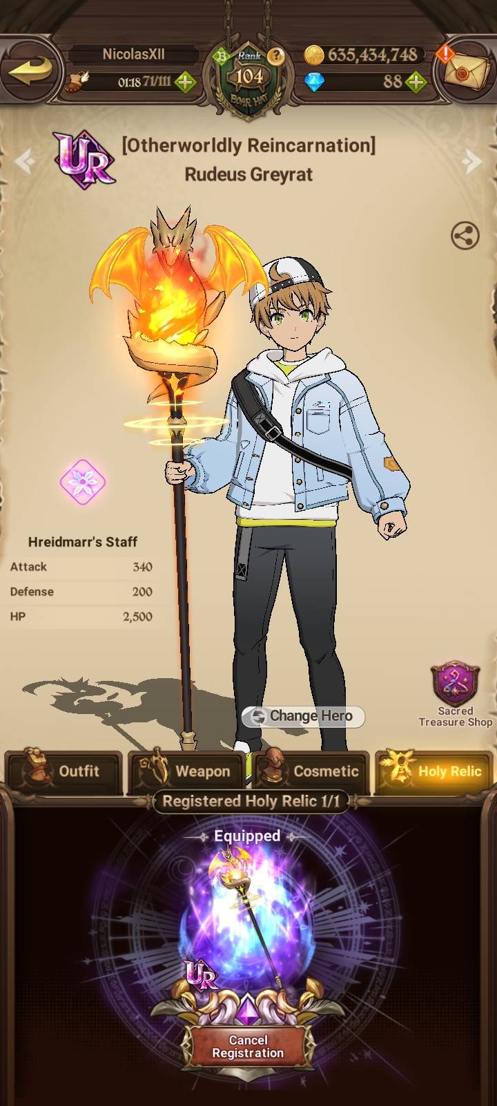 RUDEUS Holy Relic - The Seven Deadly Sins: Grand Cross