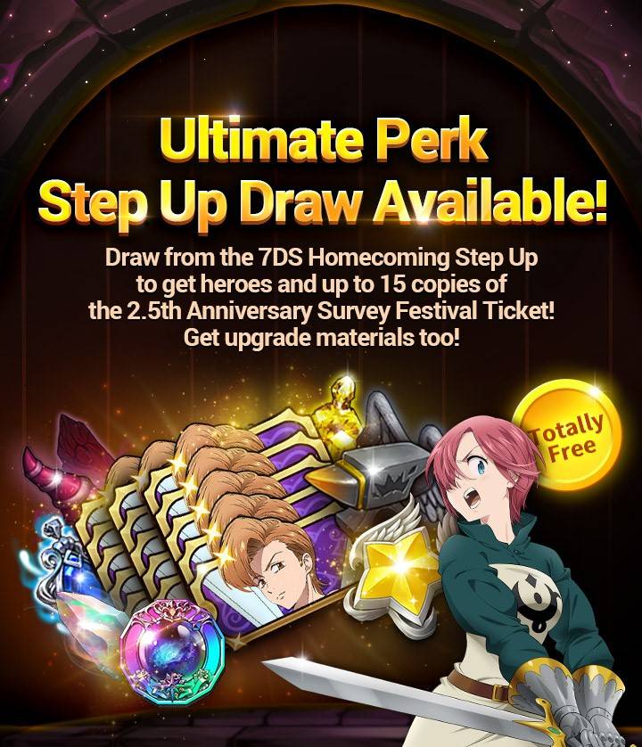 7DS Homecoming Step Up Draw Events - The Seven Deadly Sins: Grand Cross