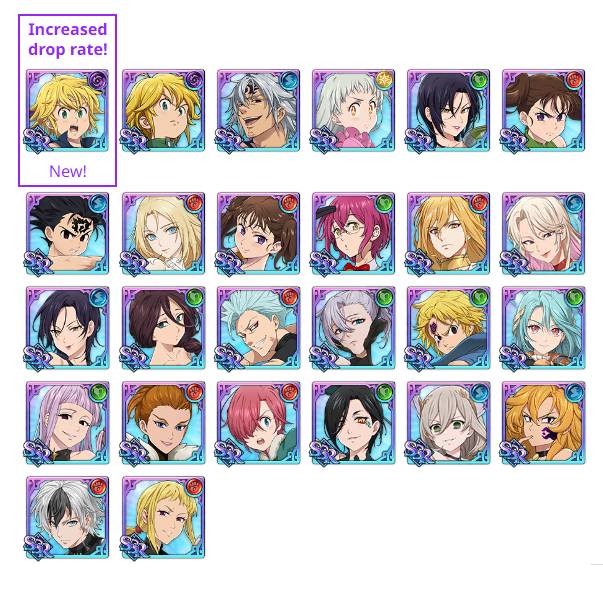 [Draw] New Hero Draw Notice - [Cursed Shackles] Purgatory Meliodas ...