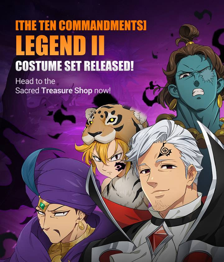 New [The Ten Commandments] Legend II Costume Sets! - The Seven Deadly ...