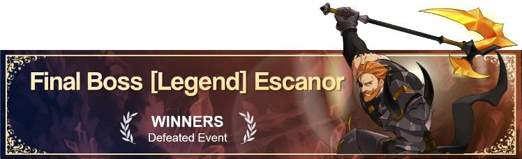 Final Boss [Legend] Escanor: Defeated Event Winners - The Seven Deadly ...