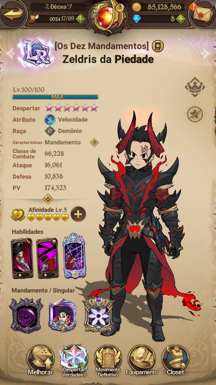 Zeldris LR - The Seven Deadly Sins: Grand Cross