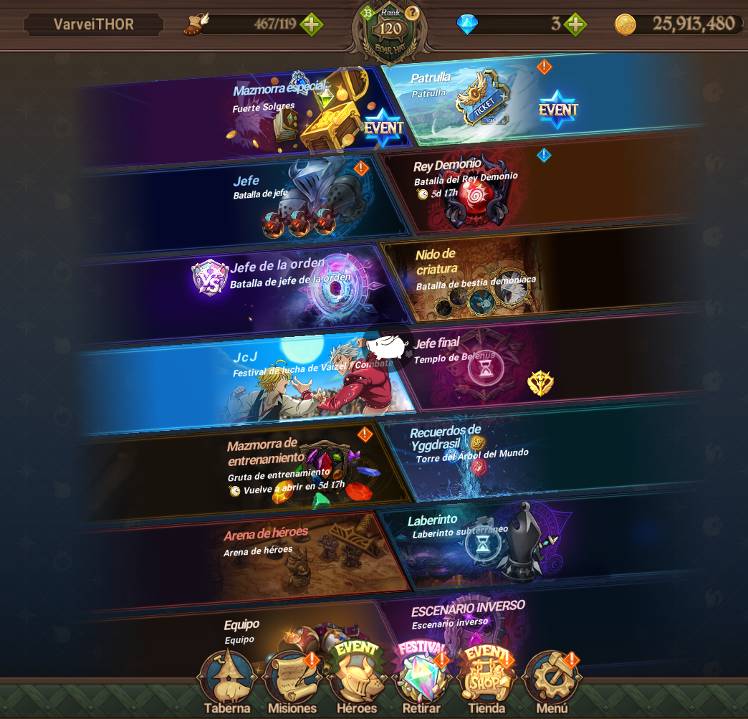 The charging icon appears constantly - The Seven Deadly Sins: Grand Cross