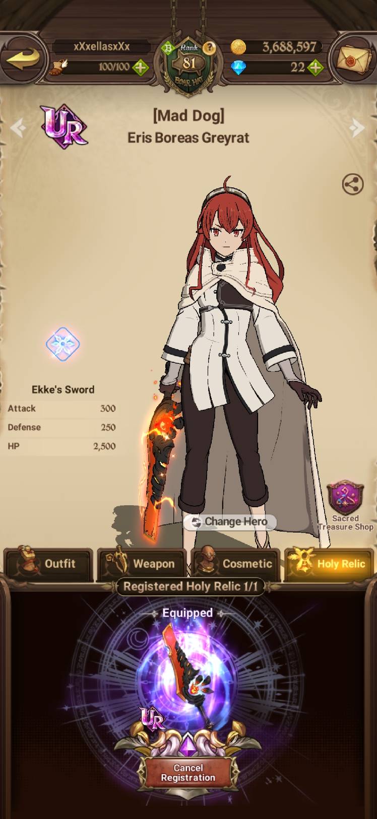 [MAD DOG] ERIS HOLY RELIC - The Seven Deadly Sins: Grand Cross