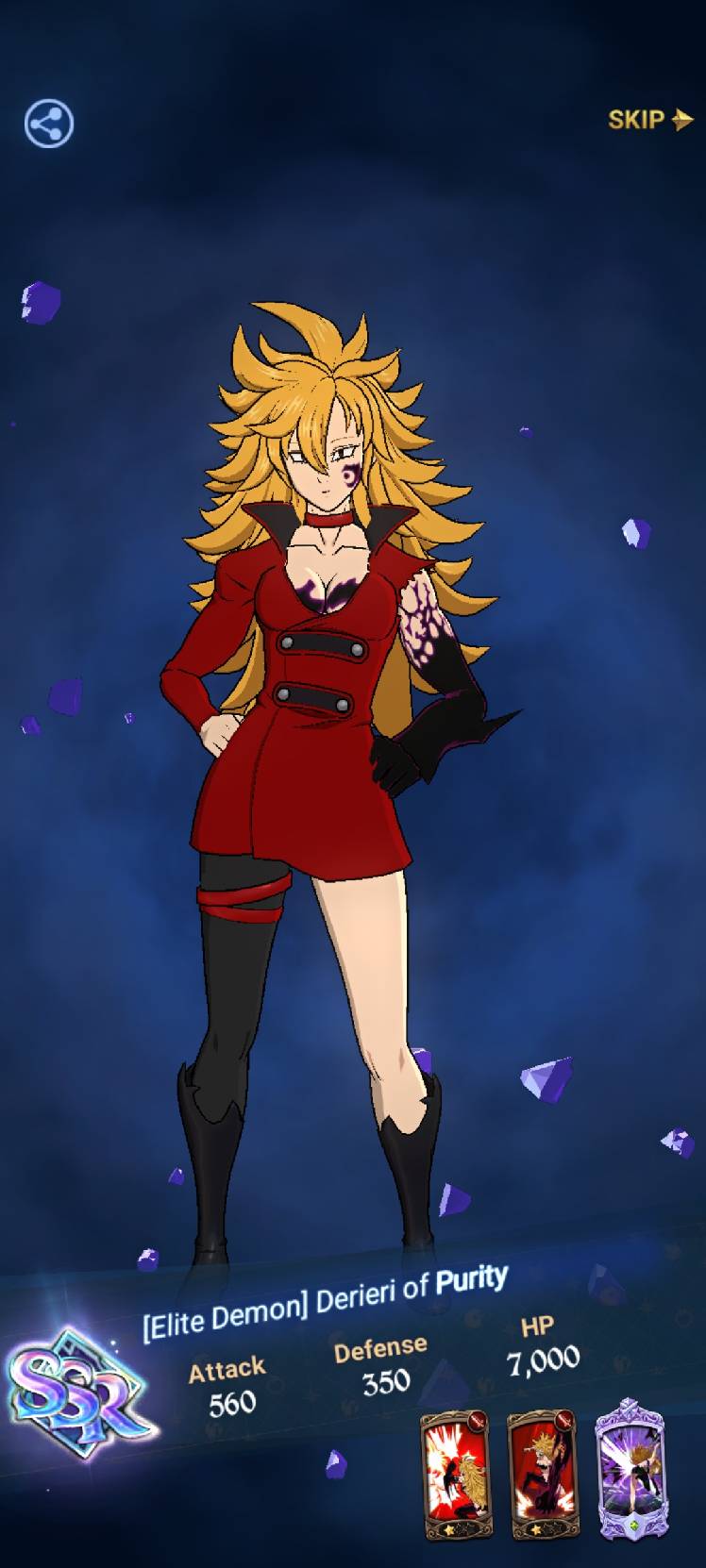 Derieri draw - The Seven Deadly Sins: Grand Cross