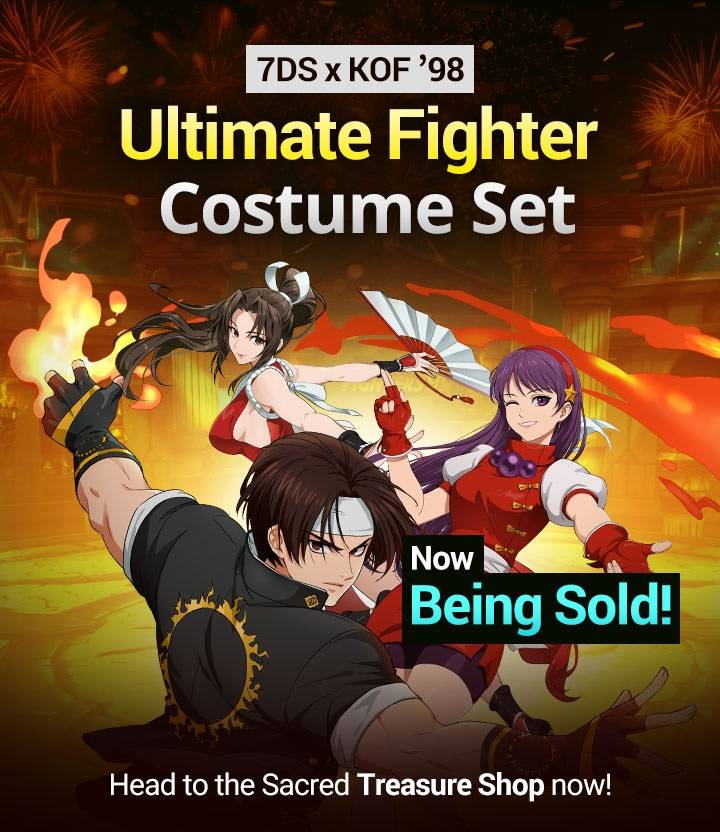 7DS X KOF ‘98 Ultimate Fighters Costume Sets - The Seven Deadly Sins ...