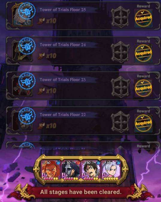3sr Starting Grade Tower Of Trial Challenge Complete The Seven Deadly