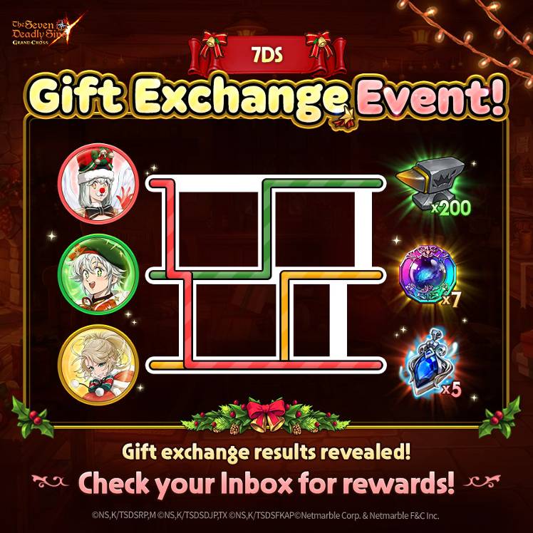 7DS Gift Exchange Event! (Rewarded on 12/26 12:13 AM PST) - The Seven ...
