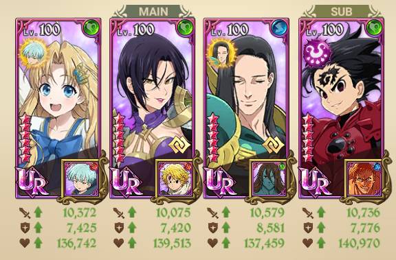 [RotSH collab] Composition d'équipe JcJ - The Seven Deadly Sins: Grand ...