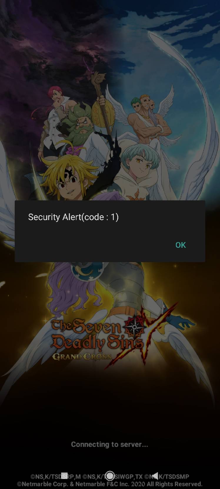 Security Alert(code : 1) - The Seven Deadly Sins: Grand Cross