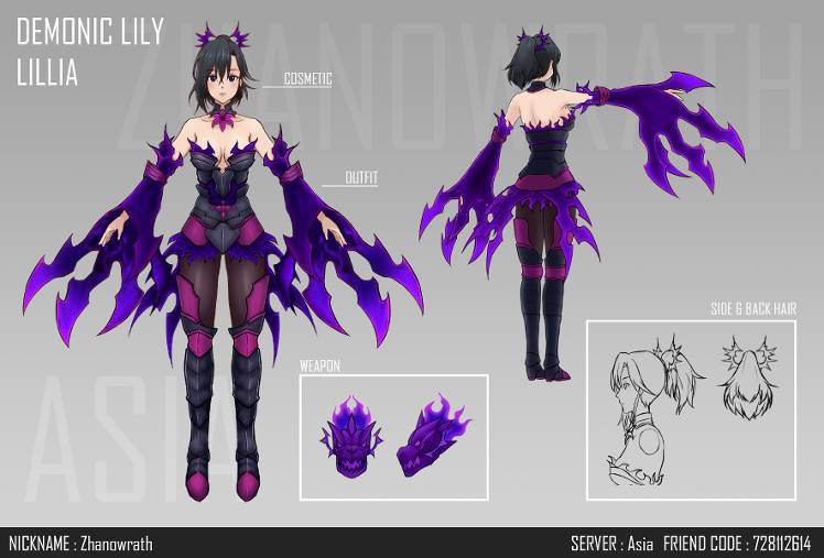 [Lillia] Demonic Lily, Lillia - The Seven Deadly Sins: Grand Cross